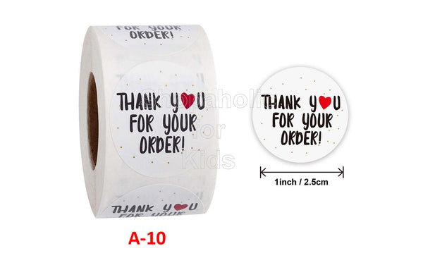 Thank You Sticker 500pcs (1 roll) | Shopaholic for Kids