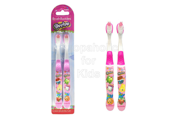 Brush Buddies Shopkins Toothbrush - 2pcs | Shopaholic for Kids