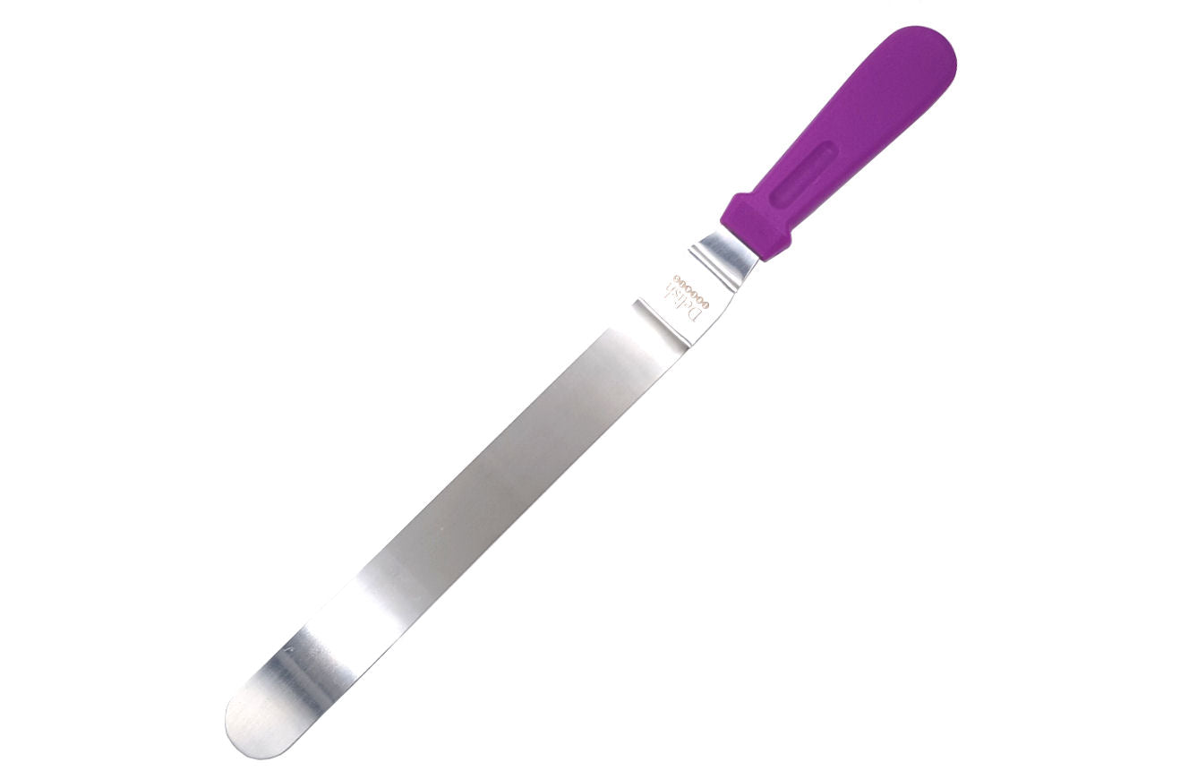 Delish Treats Angled Icing Spatula (12 inch Stainless Steel Blade ...
