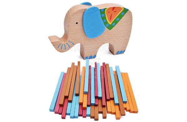 Wooden Elephant Stacking Sticks Game | Shopaholic for Kids