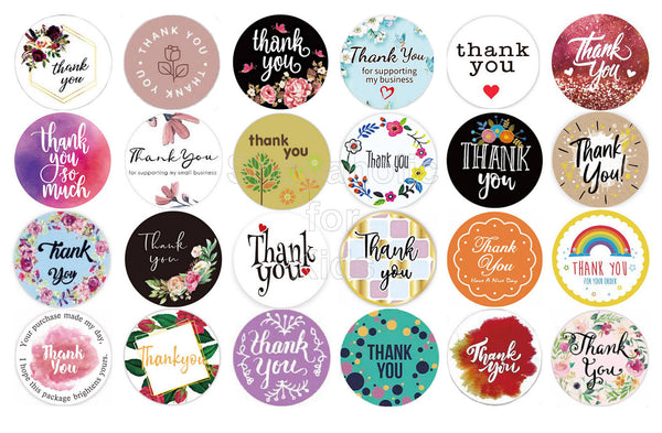 Thank You Sticker 500pcs (1 roll) | Shopaholic for Kids